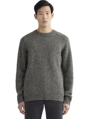 Everlane Cloud Crewneck Sweater Heather Charcoal