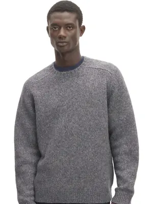 Everlane Cloud Crewneck Sweater Heathered Dark Charcoal