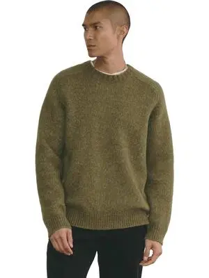 Everlane Cloud Crewneck Sweater Olive