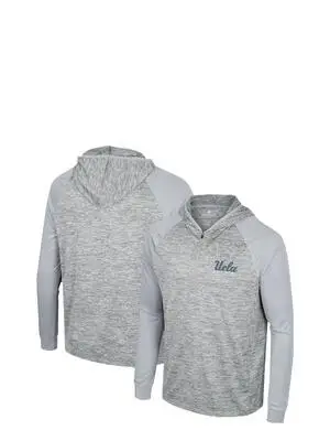 COLOSSEUM Ucla Bruins Cybernetic Raglan Quarter-zip Hooded Top - Gray