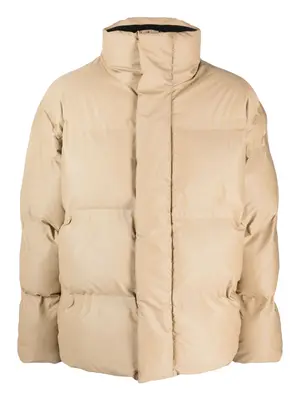 Rains Funnel-neck Padded Jacket - Neutrals