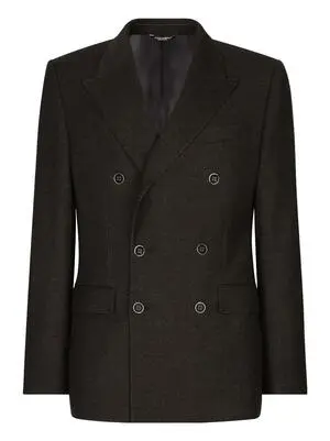 Dolce & Gabbana Sicilia-fit Double-breasted Blazer - Grey