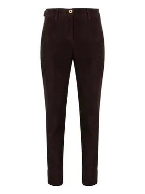 Jacob Cohen Corduroy Tapered-leg Trousers - Brown