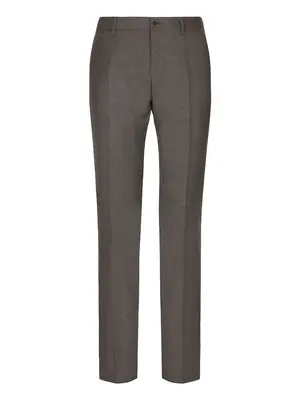 Dolce & Gabbana Tailored Flannel Trousers - Grey