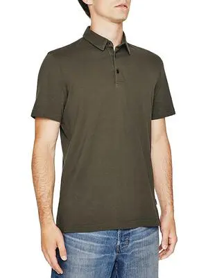 Ag Bryce Short Sleeve Polo Shirt - Brown