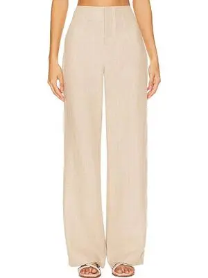 Faithfull The Brand Isotta Pant In Beige - Natural