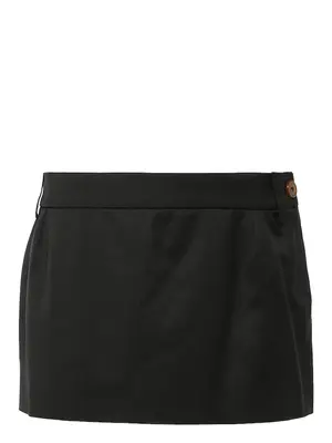 VIVIENNE WESTWOOD Low-rise Wool Miniskirt - Black