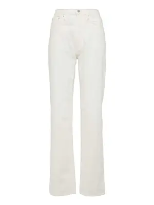 TOTEME High-rise Straight Jeans - White