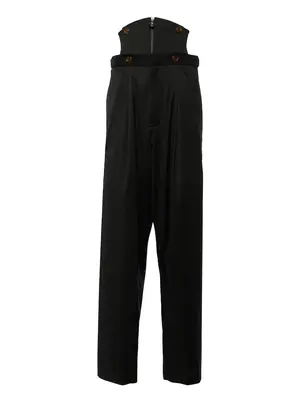 VIVIENNE WESTWOOD Corset Tapered Wool Pants - Black
