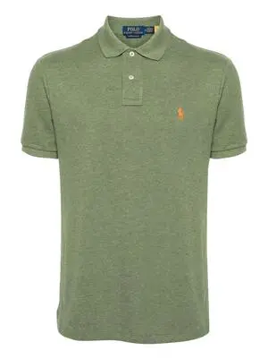 Polo Ralph Lauren Embroidered-logo Piqué Polo Shirt - Green