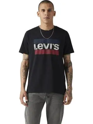LEVI'S Sportswear Logo Graphic T-shirt - Sportswear Logo Beautiful Black