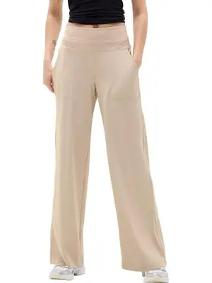 Athleta Venice High-rise Wide Leg Trousers - Abalone