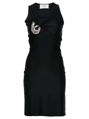 Coperni Single Emoji Jersey Dress - Black