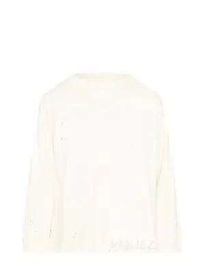 MAISON MARGIELA Handwritten Cotton Sweatshirt - White