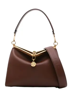 Etro Vela Leather Shoulder Bag - Brown