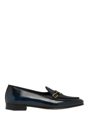 EDHEN MILANO Comporta Leather Loafers - Blue