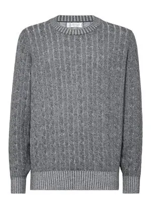 Brunello Cucinelli Cable Knit Jumper - Grey