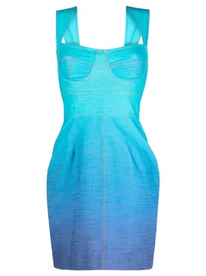 BAMBAH Gradient-effect Mini Dress - Blue
