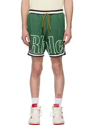 Rhude Rhude Court Shorts Forest Green