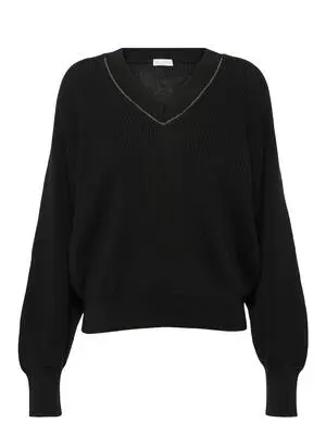 Brunello Cucinelli Cotton Sweater - Black