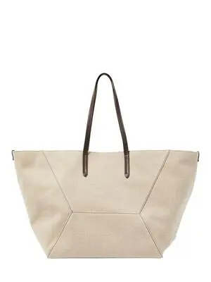 Brunello Cucinelli Large Tote Bag - Grey
