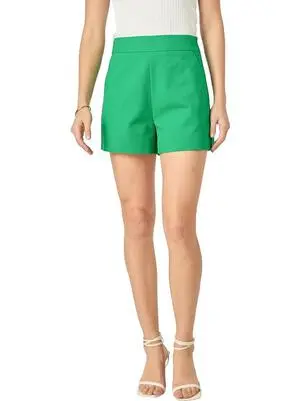 English Factory High-waisted Stretch Shorts - Kelly Green