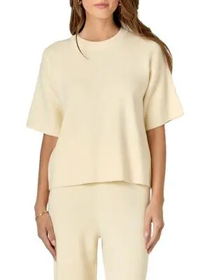 English Factory Ribbed Elbow Sleeve Sweater - Ivory