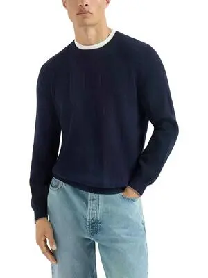 Brunello Cucinelli Brunello Cucinelli Crew-Neck Jumper Blue