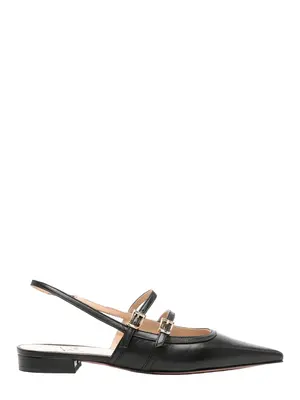 Roberto Festa Coimbra Leather Slingback Pumps - Black