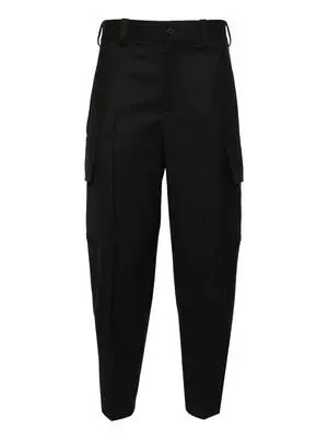 Neil Barrett Tapered Cargo Trousers - Black