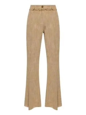 Etro Flared Cropped Trousers - Brown