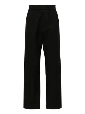 Valentino Garavani V-detail Canvas Trousers - Black