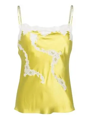 Carine Gilson Lace-detail Camisole - Yellow