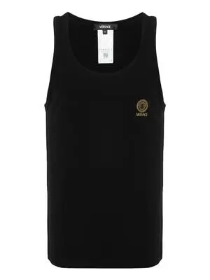 Versace Medusa Round-neck Tank Top - Black