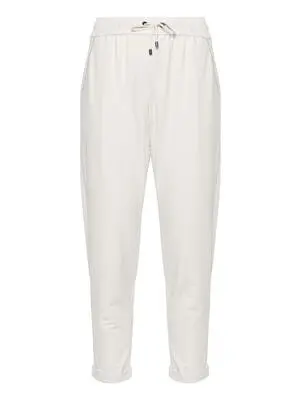 Brunello Cucinelli Drawstring-fastening Trousers - Neutrals