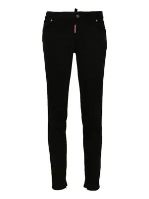 Dsquared2 Twiggy Mid-rise Skinny Jeans - Black