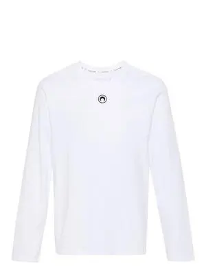 MARINE SERRE Crescent Moon Long-sleeve T-shirt - White