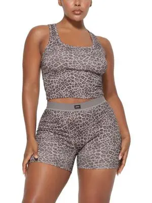 SKIMS SKIMS Cotton Rib Tank 3-Pack Snow Leopard Multi