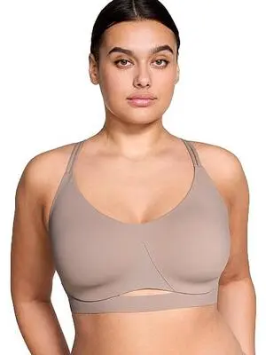 Victoria's Secret Vsx Elevate™ Strappy-comfort Sports Bra - Beige
