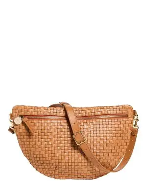 Clare V. Grande Fanny - Natural Woven Checker