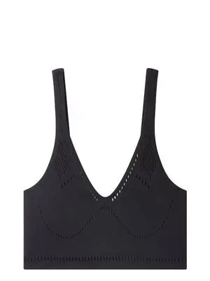 Stella McCartney Stellawear Crop Top Bra - Black