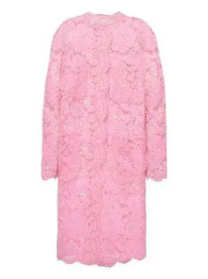 Dolce & Gabbana Lace Midi Dress - Pink