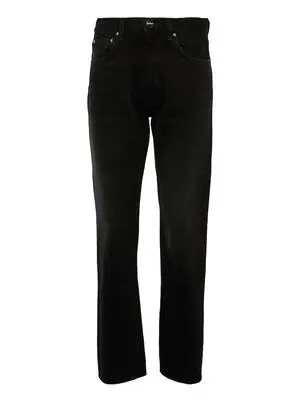 TOTEME Mid-rise Cropped Jeans - Black