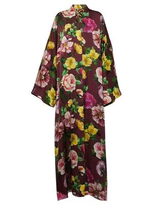 Dolce & Gabbana Printed Silk Maxi Dress - Multicoloured