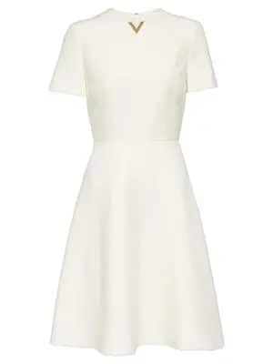 Valentino Garavani Wool And Silk Minidress - White