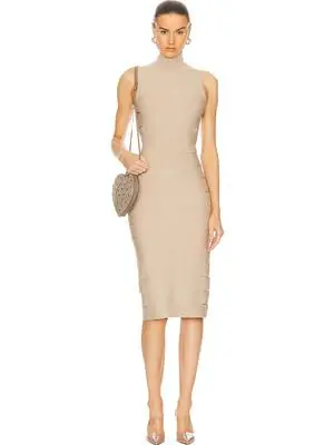 Alaïa Band Dress - Camel Clair