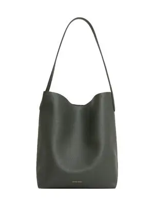 MANSUR GAVRIEL Everyday Cabas Leather Hobo Bag - Seaweed