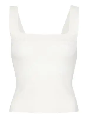 Simkhai Simkhai Square-Neck Knitted Top Neutrals