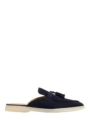SCAROSSO Lucrezia Suede Mules - Blue