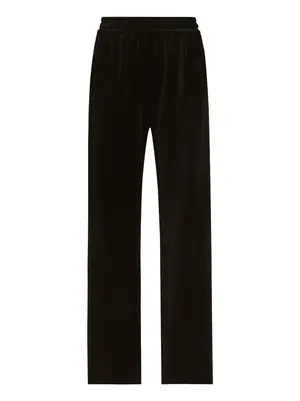 Dolce & Gabbana Velvet Elasticated Trousers - Black